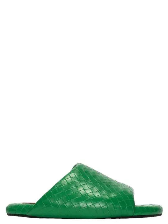 SIMONMILLER Woven Bubble Slides - Gummy Green