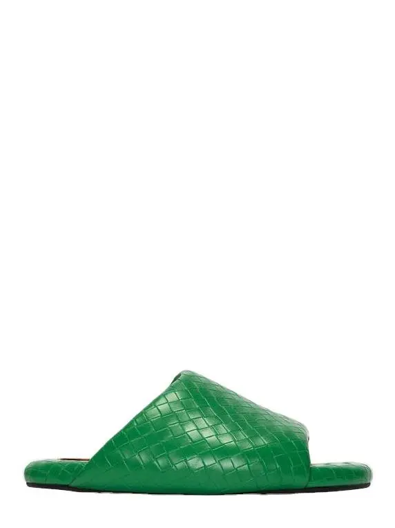 SIMONMILLER Woven Bubble Slide Sandal - Gummy Green