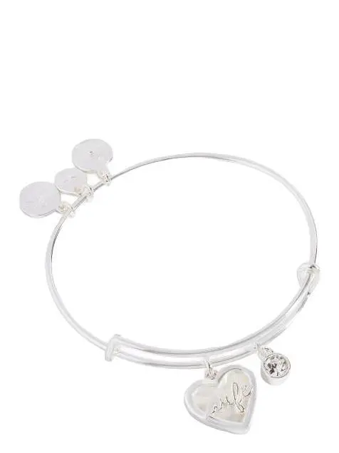 ALEX AND ANI Wife Bangle Bracelet - Silver