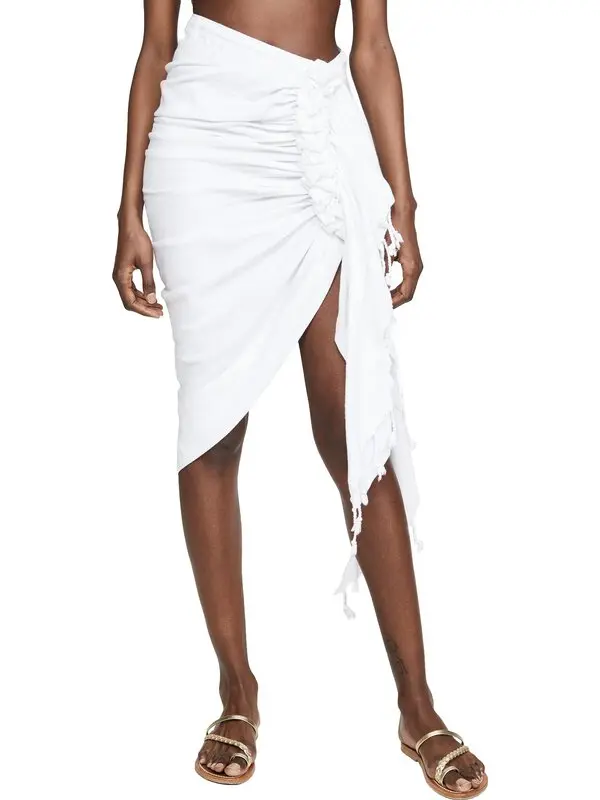 JBQ Tulum Cover Up Skirt - White
