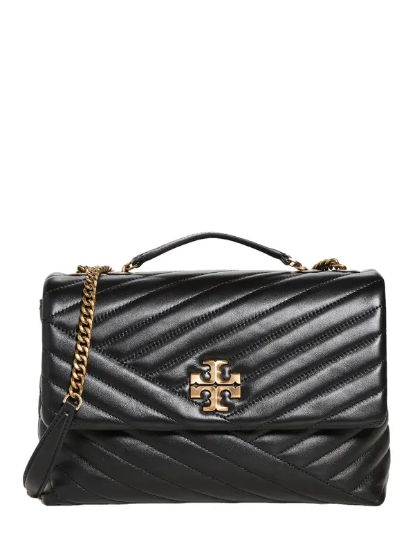 Tory Burch Kira Chevron Convertible Shoulder Bag - Black