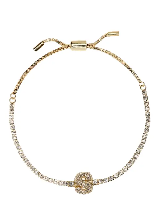Baublebar Initial Tennis Slider Bracelet - Gold S
