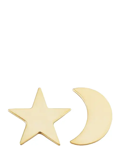 ORADINA 14k Night Sky Studs - Yellow Gold