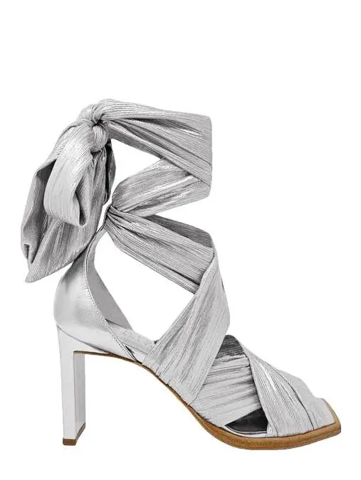 DANIELLA SHEVEL Poet Metallic Pumps - Metallic Silver