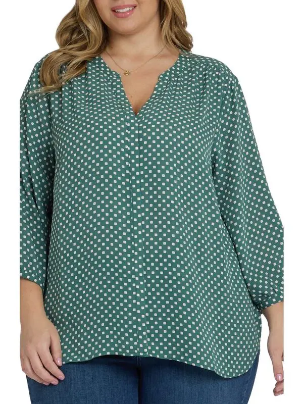 NYDJ Pintuck Top - Adeline Dots