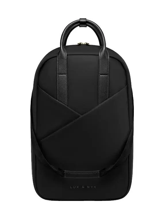 LUX AND NYX Slim Origami Convertible Backpack - Black