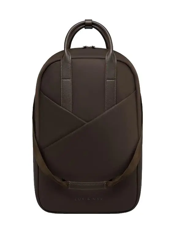 LUX AND NYX Slim Origami Convertible Backpack - Espresso