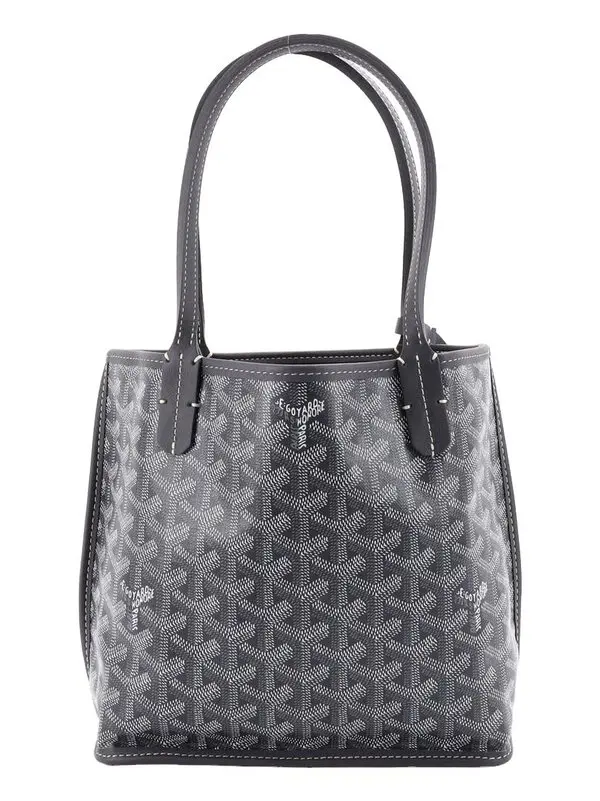 Goyard Anjou Reversible Tote Coated Canvas Mini - Grey