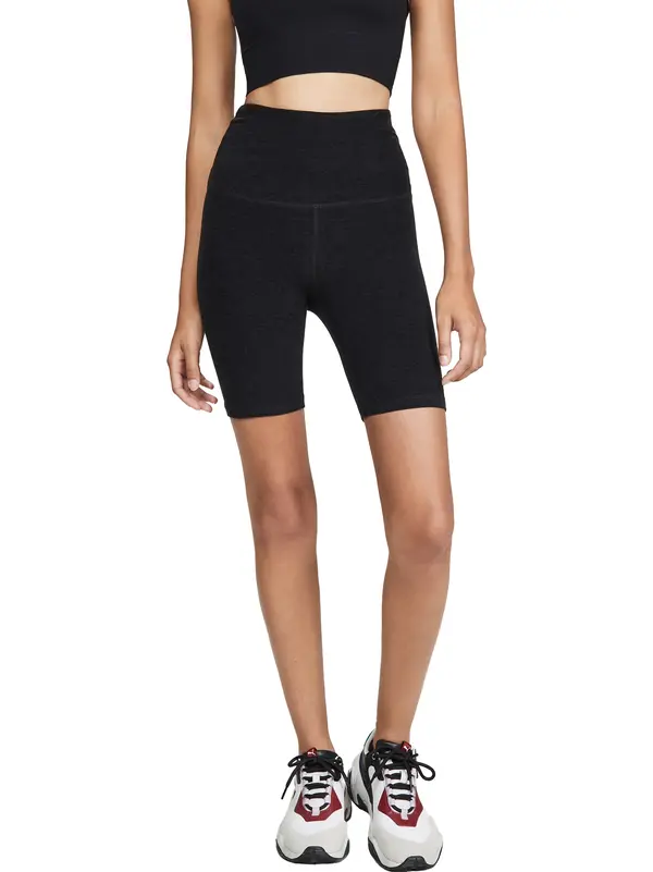 Beyond Yoga High Waisted Biker Shorts - Darkest Night