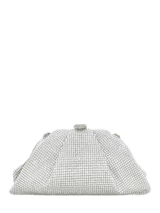 Judith Leiber Gemma Crystal Clutch - Silver Rhine