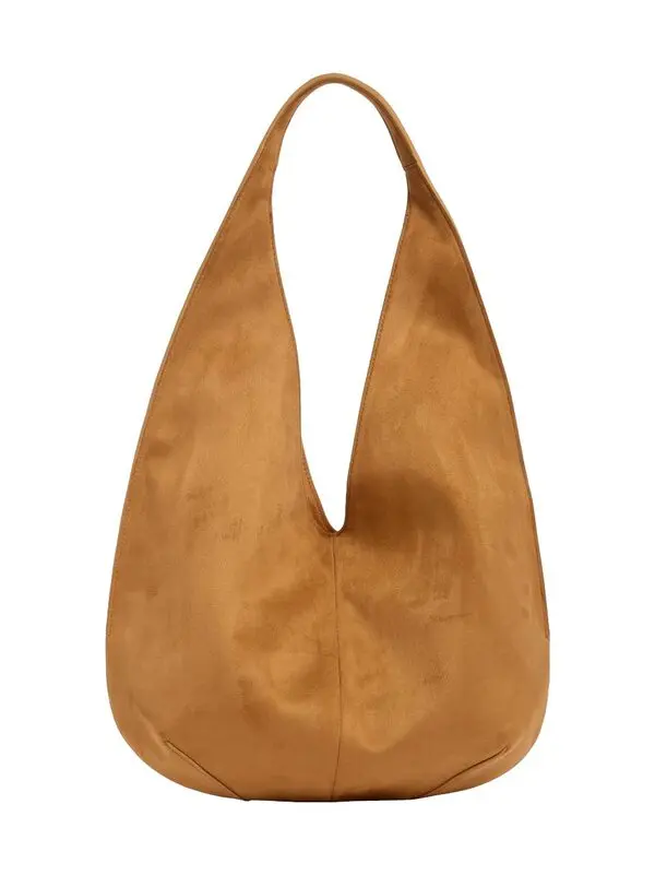 Jw Pei Dara Faux Suede Hobo Bag - Yellowish Brown