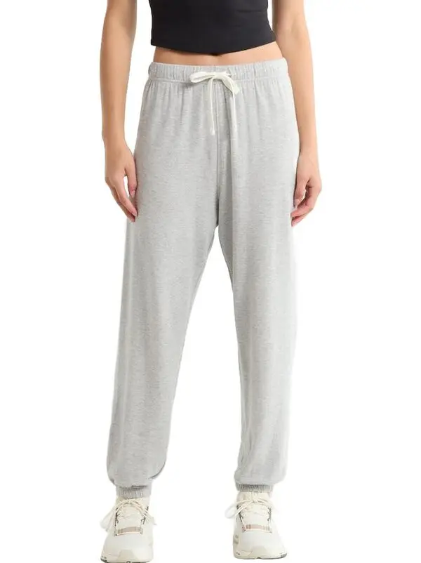 Splits59 Andie Oversized Modal Fleece Sweatpants - Heather Grey