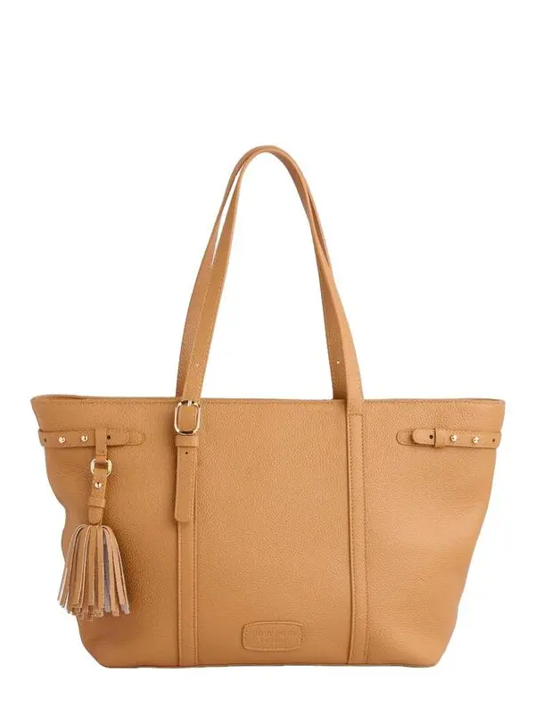 POM POM LONDON Pelham Tote Bag - Maple