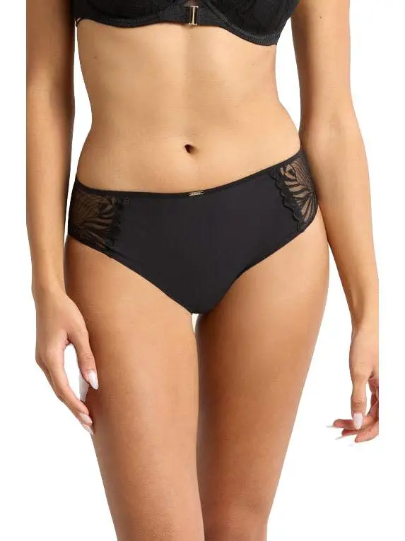 Chantelle Legend Mid Rise Bikini Briefs - Black