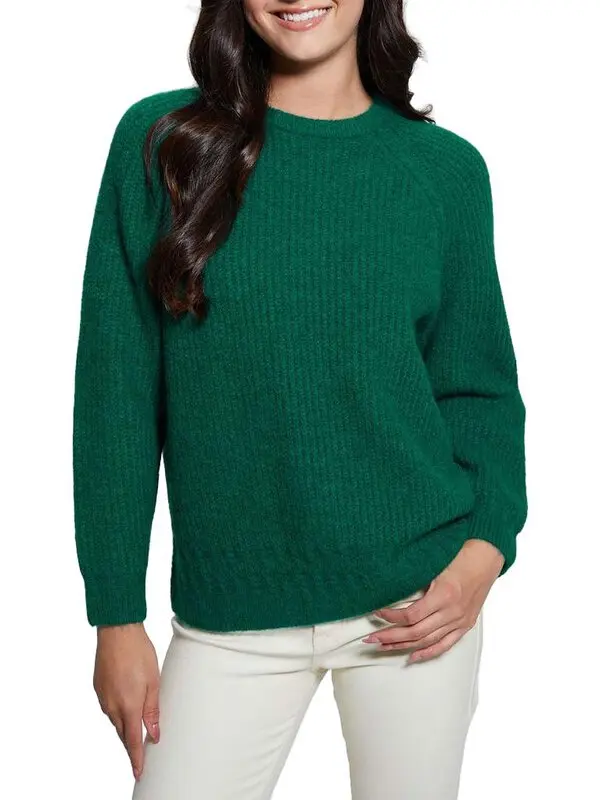 Guess Margo Mixed Stitch Sweater - Adventurous Green