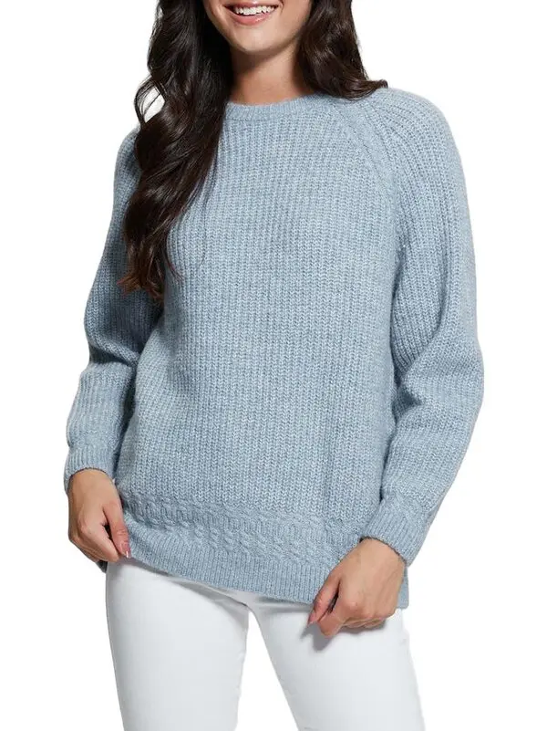 Guess Margo Mixed Stitch Sweater - Blue Ribbon