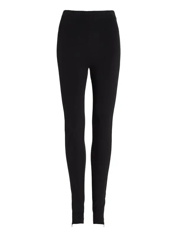 TOTEME Cork High-rise Jersey Leggings - Black