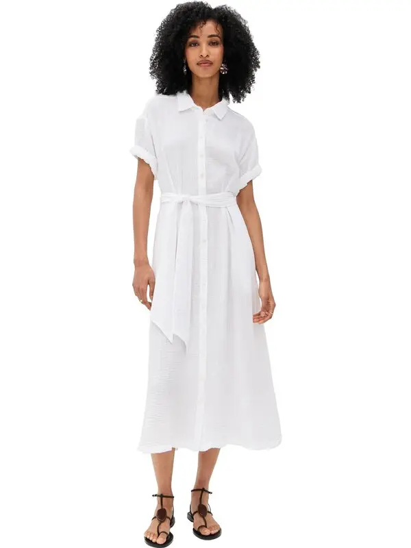 Xirena Caylin Shirt Dress - White