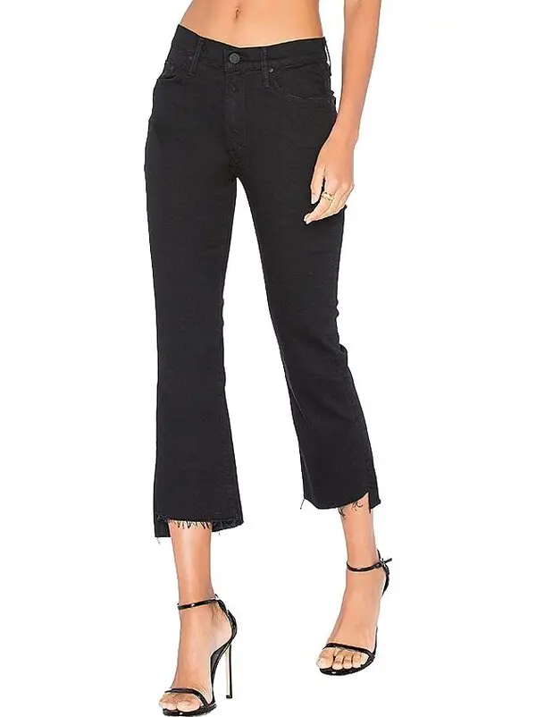 MOTHER Insider Crop Step Fray Jeans - Not Guilty