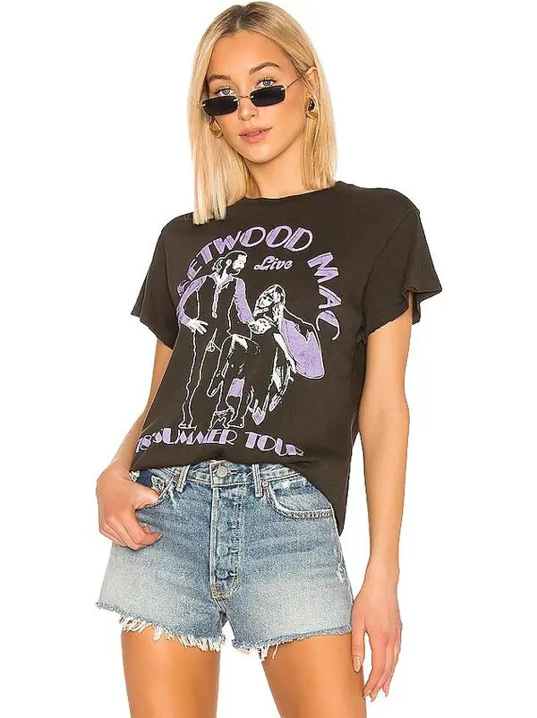 MadeWorn Fleetwood Mac '78 Summer Tour Tee - Dirty Black