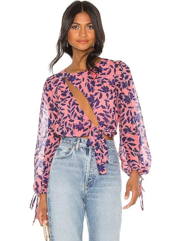House Of Harlow 1960 X Ali Top - Pink Floral