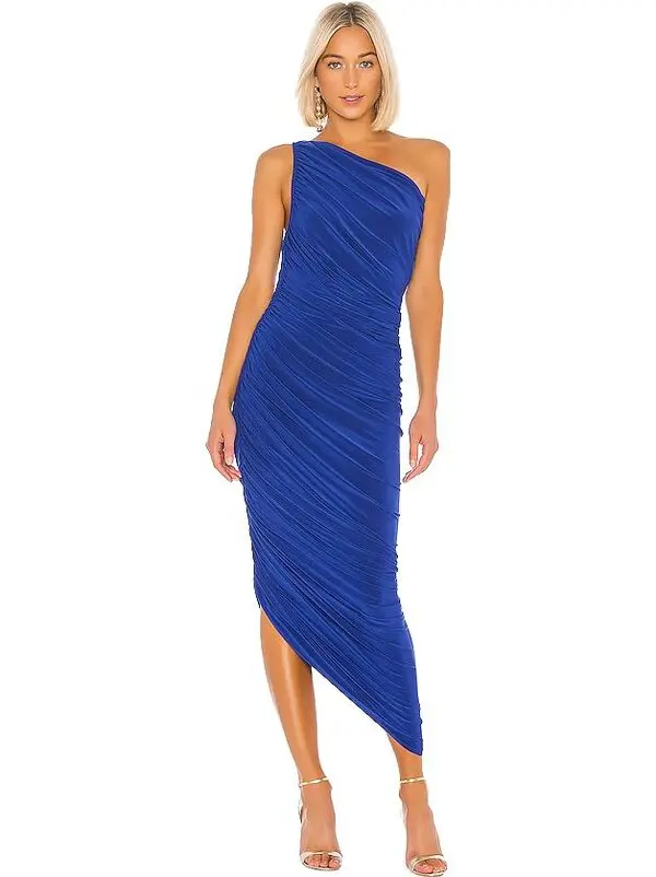 Norma Kamali Diana Gown - Berry Blue