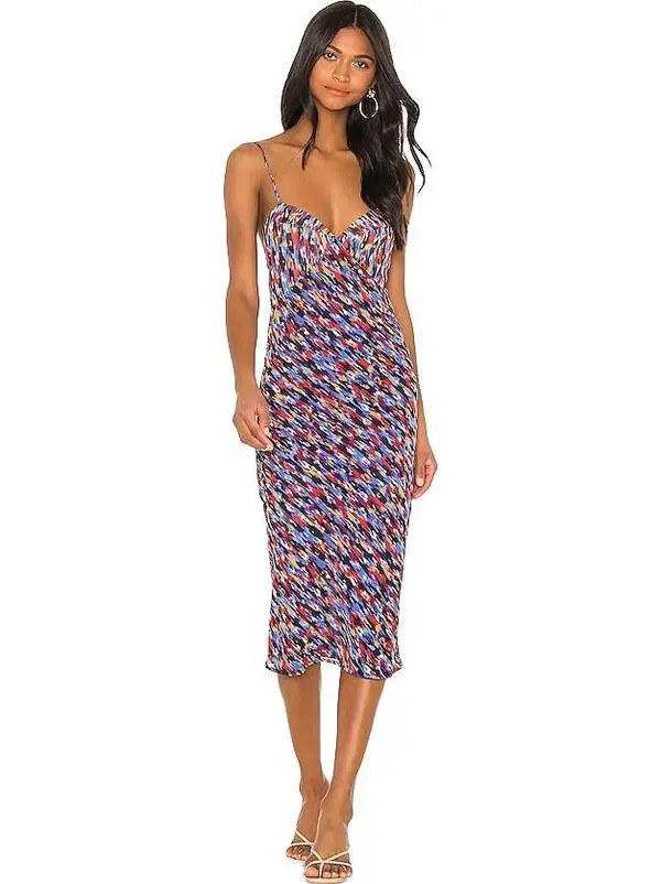 House Of Harlow 1960 X Gemma Dress - Blue Multi