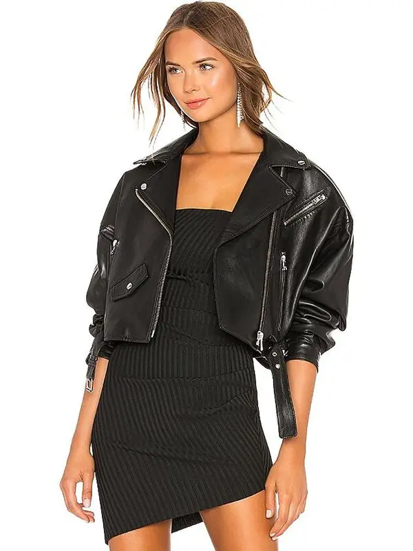 LAMARQUE Dylan Leather Jacket - Black