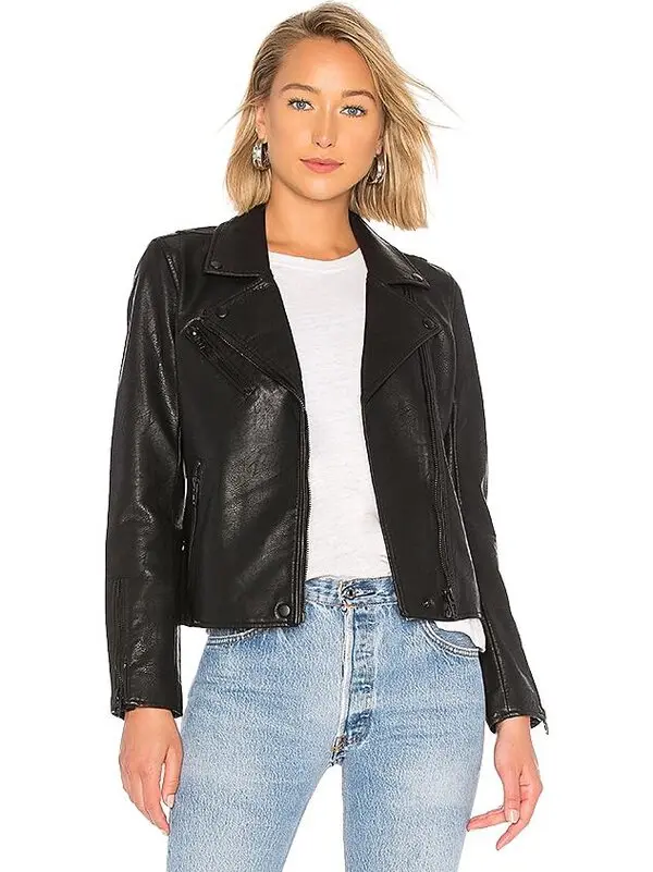 Blanknyc Clean Moto Jacket In Black - Onyx Black