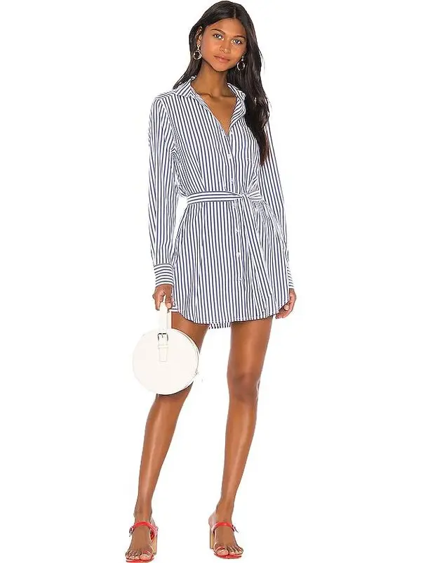 L'academie The Zoe Mini Dress - Blue & White
