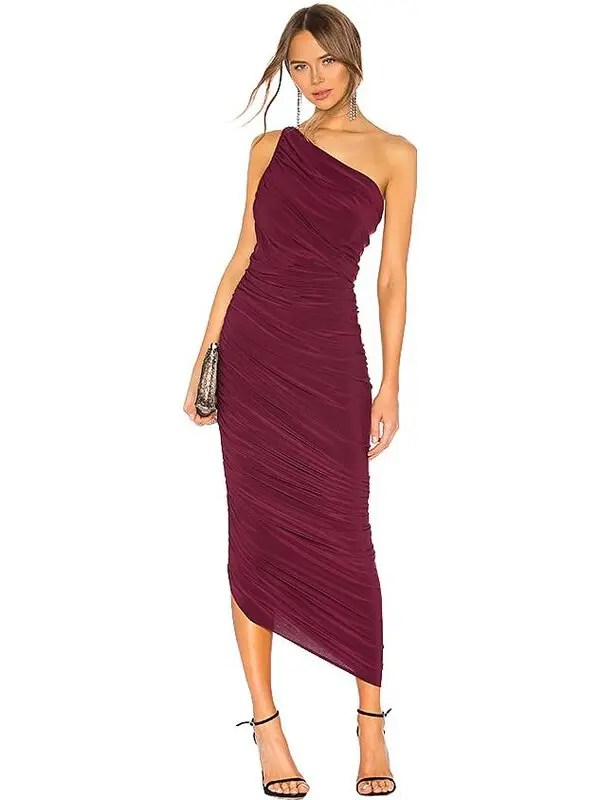 Norma Kamali Diana Gown - Plum