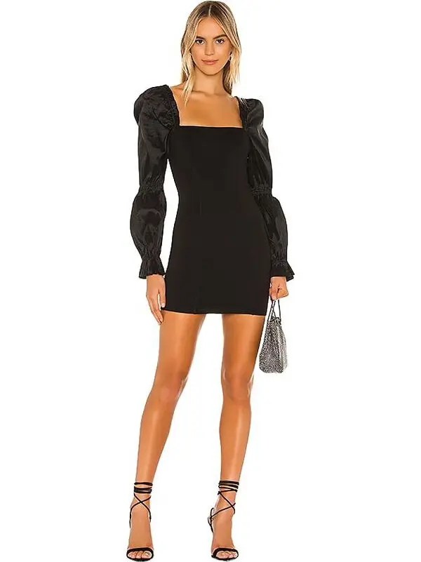 Majorelle Dove Dress - Black