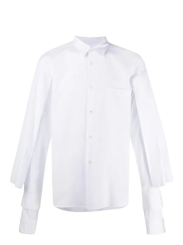 Comme Des Garçons Long-sleeve Cotton Shirt - White