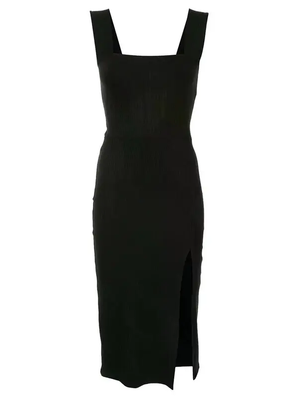 REFORMATION Cassi Stretch-fit Midi-dress - Black