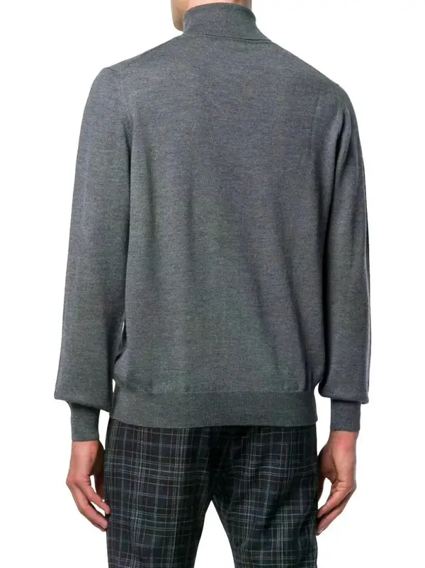 BARBA NAPOLI Turtleneck Sweater - Grey