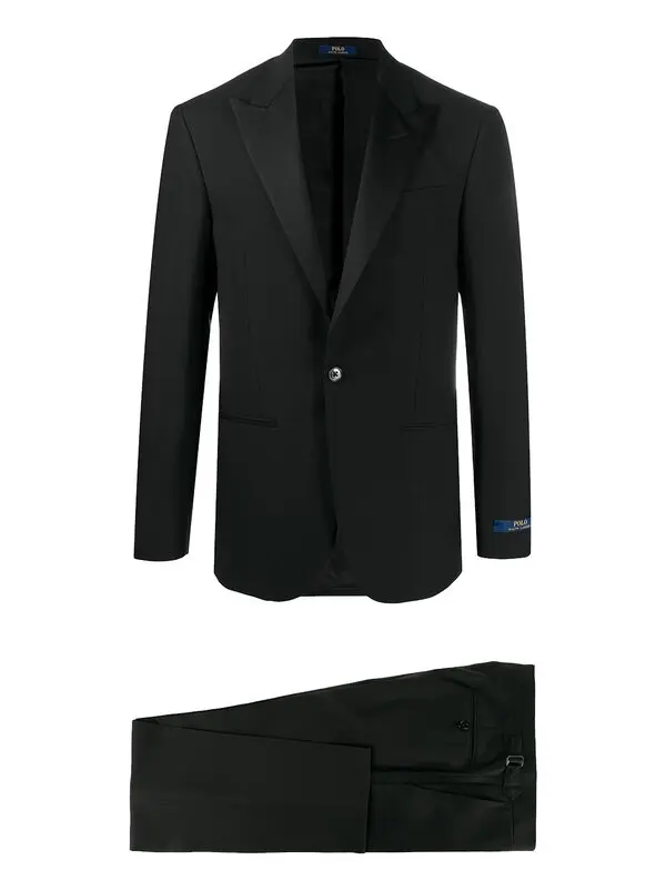 Polo Ralph Lauren Fitted Tuxedo Suit - Black