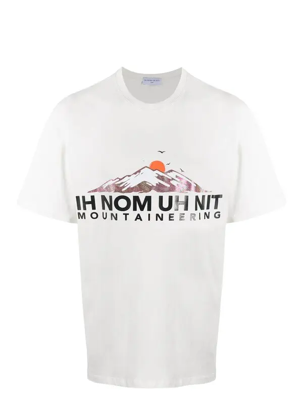 IH NOM UH NIT Logo-print Cotton T-shirt - White