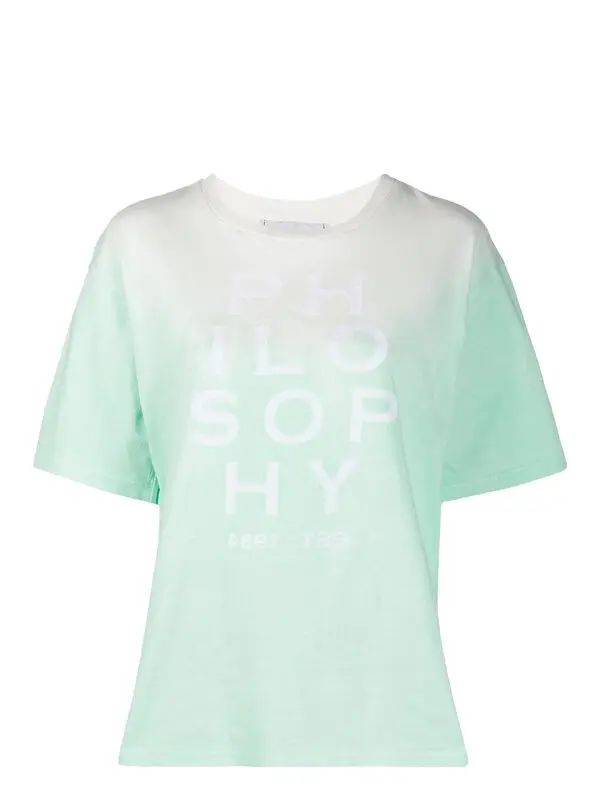 Philosophy Di Lorenzo Serafini Gradient-dyed T-shirt - Green