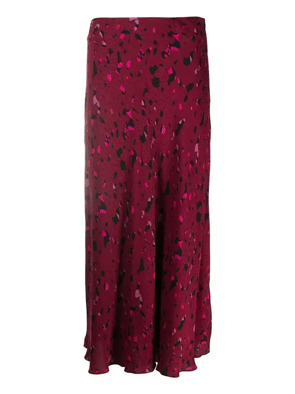 Ba&sh Leopard-print Midi Skirt - Purple
