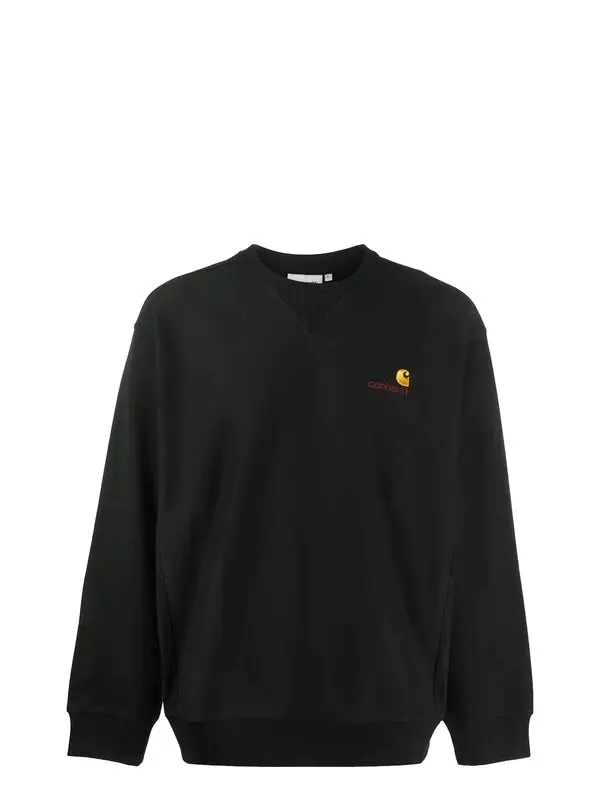 Carhartt Work In Progress Embroidered Logo Sweatshirt - Black