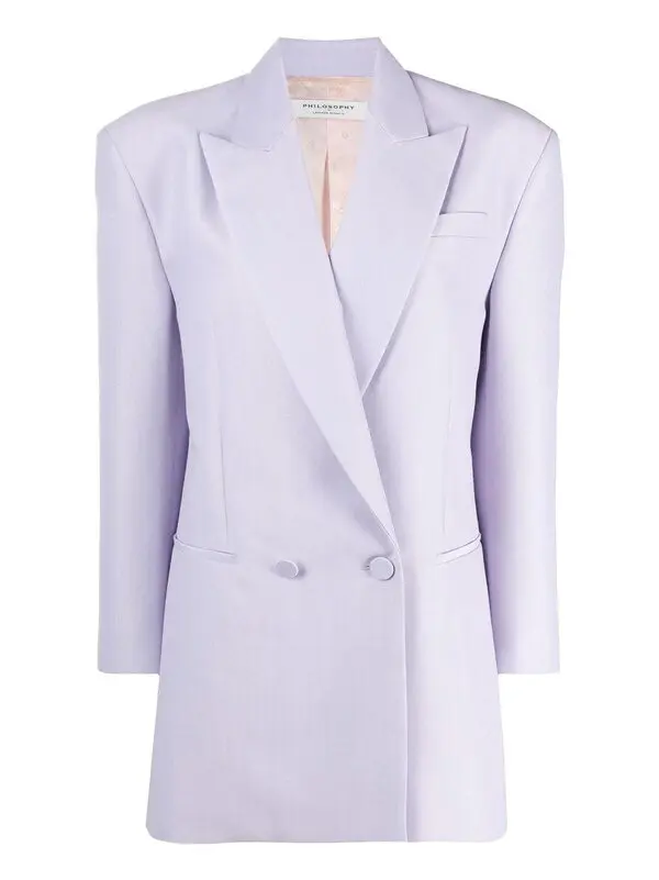 Philosophy Di Lorenzo Serafini Double-breasted Blazer - Purple