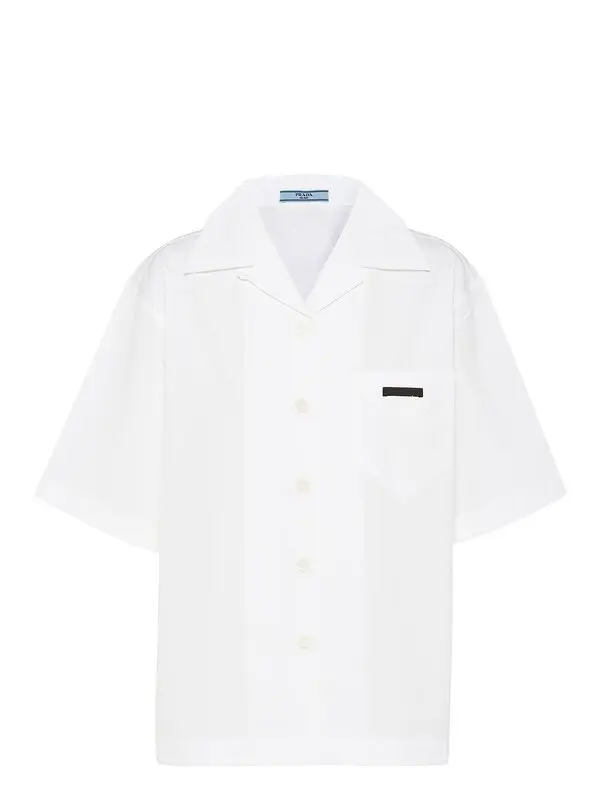 Prada Panelled Bowling-style Shirt - White