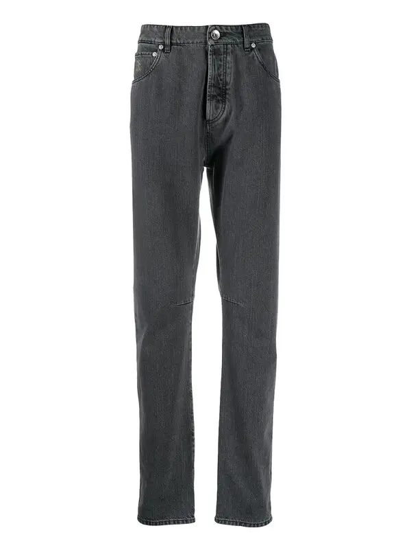 Brunello Cucinelli Straight-leg Jeans - Grey
