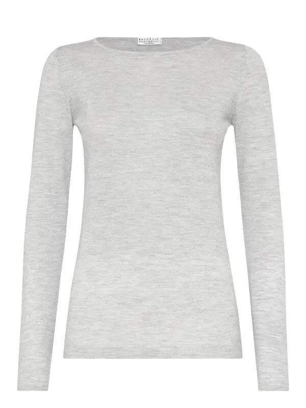 Brunello Cucinelli Fine Knit Jumper - Grey