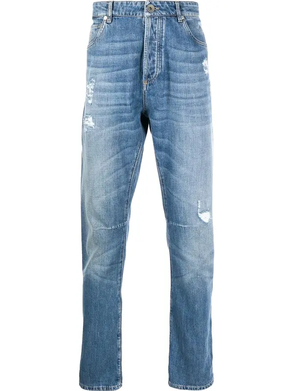 Brunello Cucinelli Straight-leg Jeans - Blue
