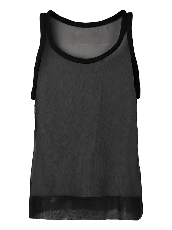 Valentino Garavani Silk Tank Top - Black