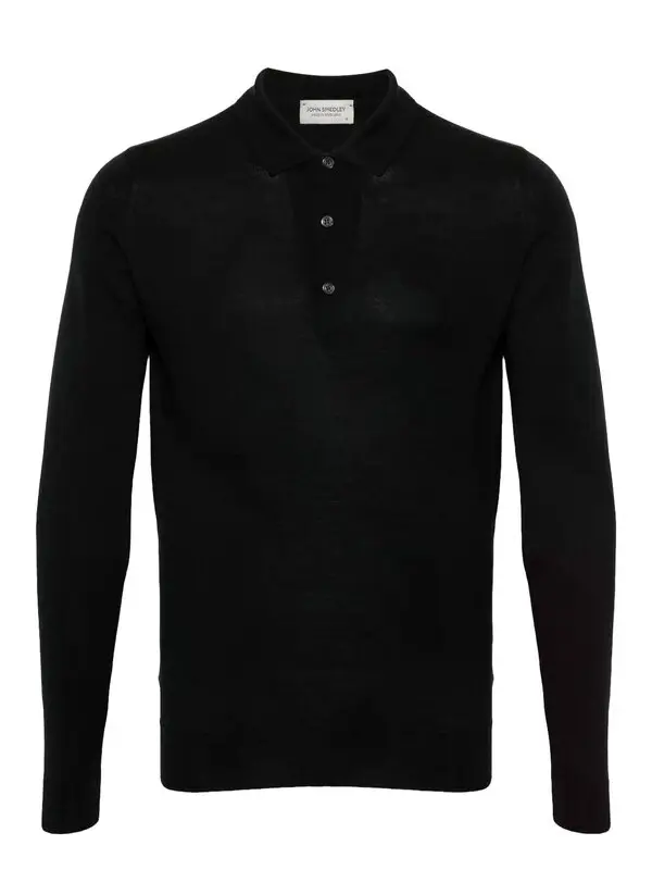 John Smedley Belper Polo Shirt - Black