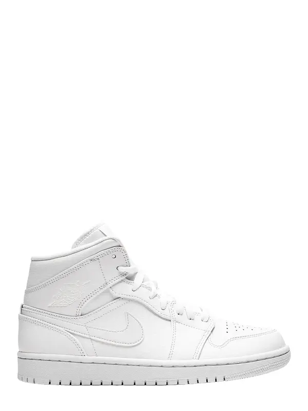 JORDAN Air 1 Mid Triple Sneakers - White