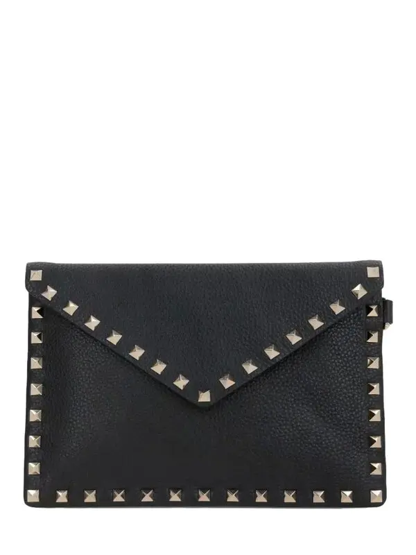 Valentino Garavani Rockstud Envelope Clutch - Black