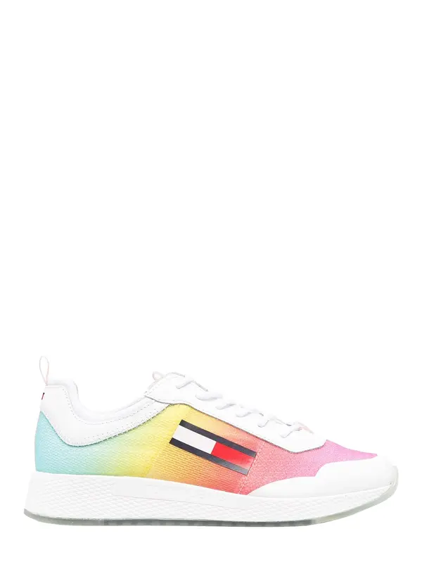 Tommy Hilfiger Logo Gradient-effect Sneakers - Pink